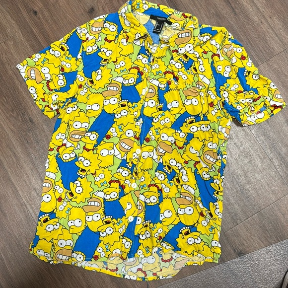 Forever 21 | Tops | Simpsons Button Down Shirt | Poshmark